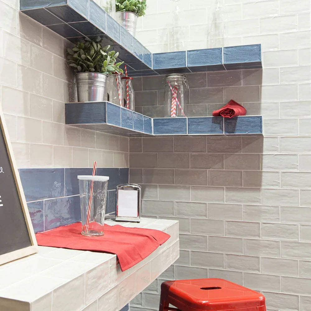 Rustic Dark Grey Subway Tile 7.5 x 15cm