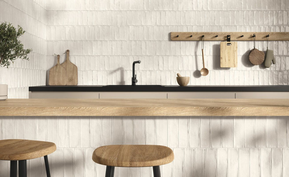 Rustic Kitchen Design with Stone & Wood-Effect Tiles – Roccia.com