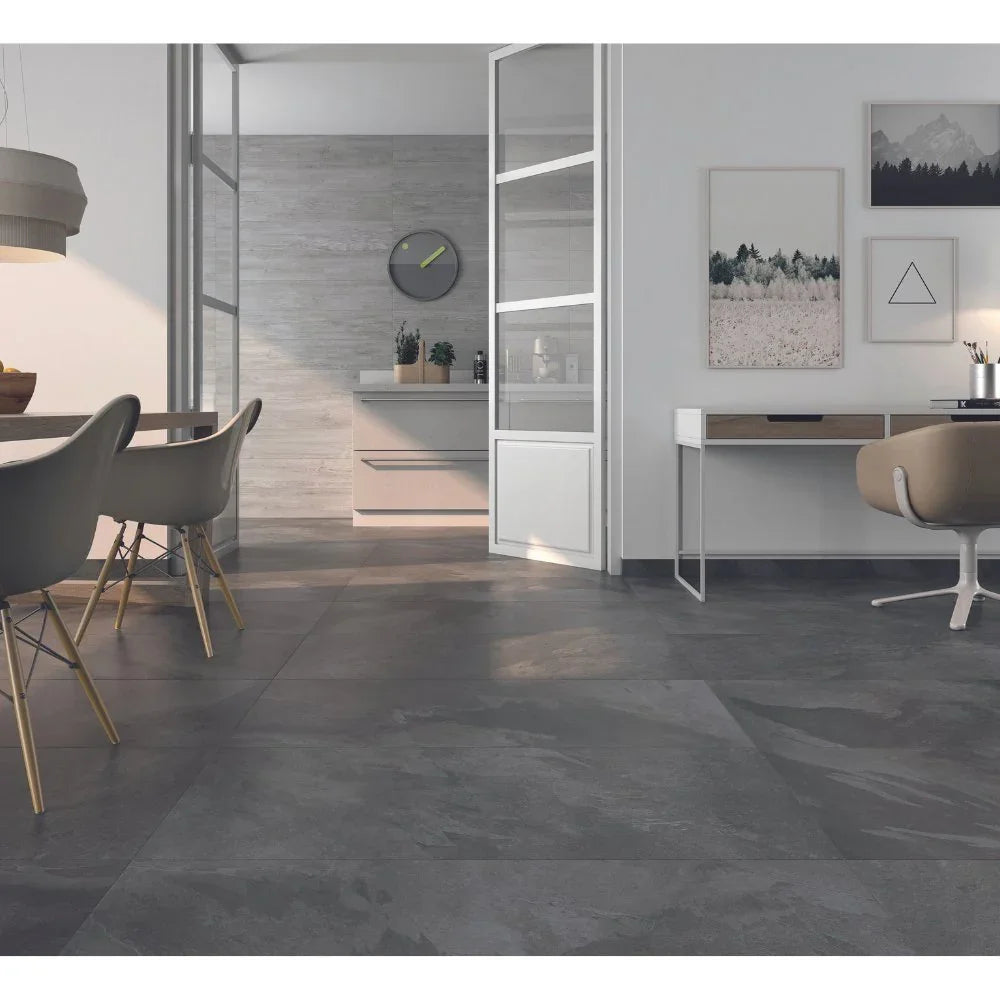 Quarry Slate Silver Porcelain Tile 30 x 60cm