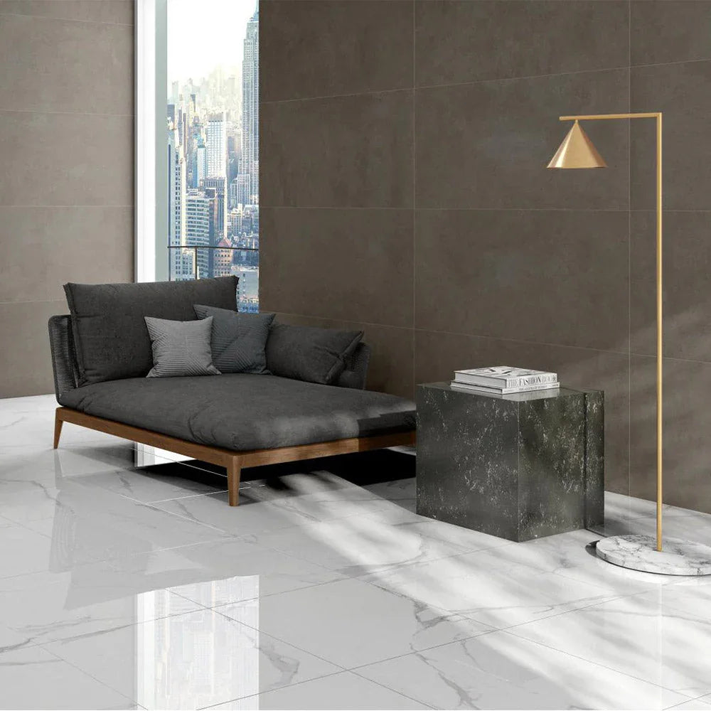 Riviera White Porcelain Tile